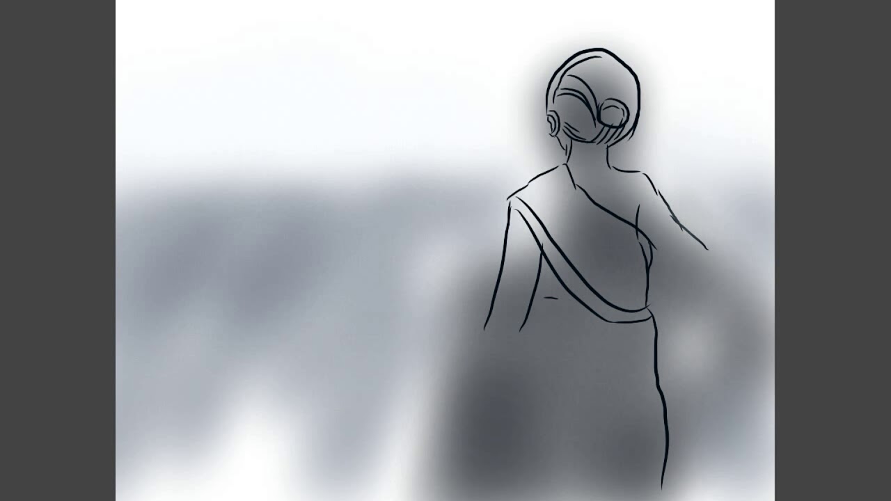 Steps of Digital Art of Pather Pachali, train scene, Apu and Durga by ...