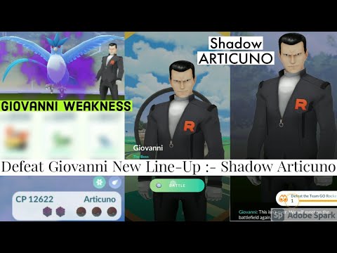 Defeat Team Rocket Boss Giovanni | Shadow Articuno Giovanni | Giovanni ...