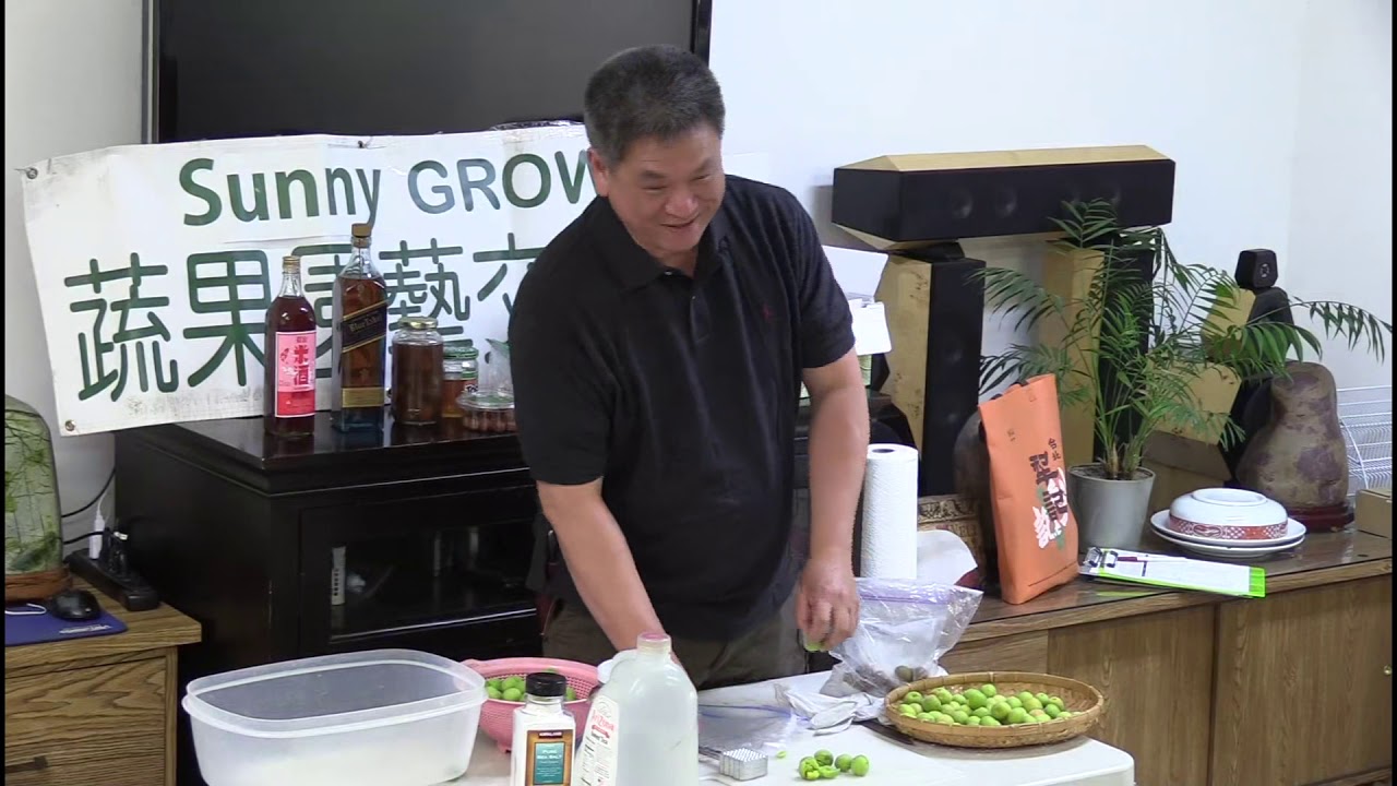 Ron Huang 黃老師教你製作脆梅-蔬果園藝交流在美洲版聚@20180429 El Monte - YouTube