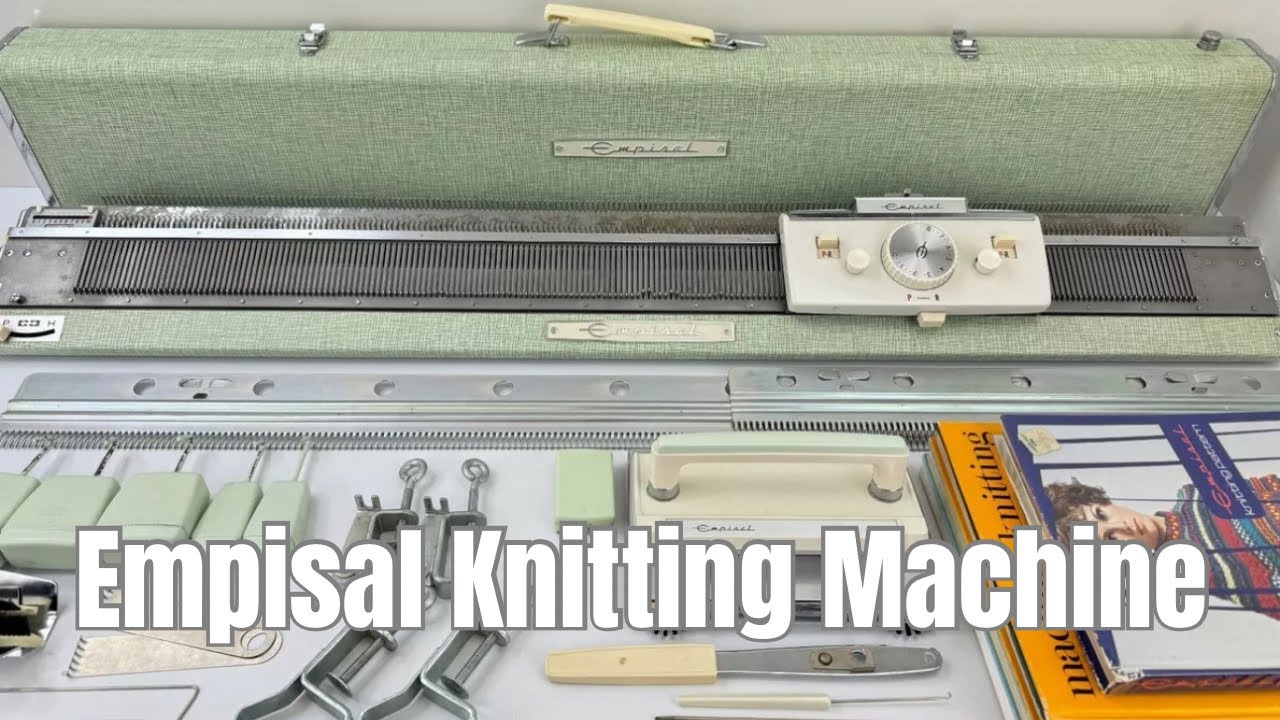 Vintage EMPISAL Knitting Machine with Ribbing Attachment - Model KH-90 ...