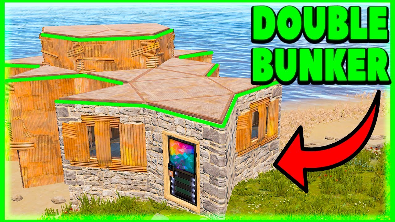DOUBLE BUNKER l NEW RUST SOLO/DUO BUNKER BASE DESIGN 2022 - YouTube