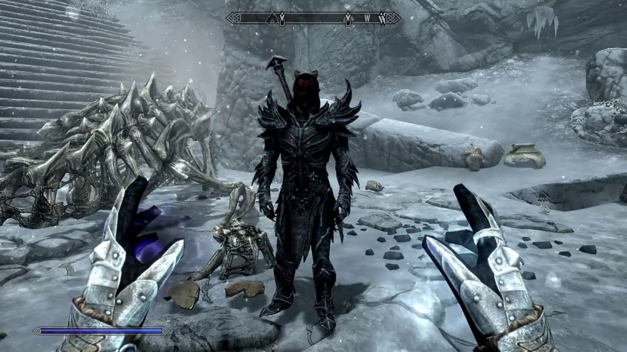 Skyrim Special Edition Dremora Lord vs Dragon Legendary Difficulty ...