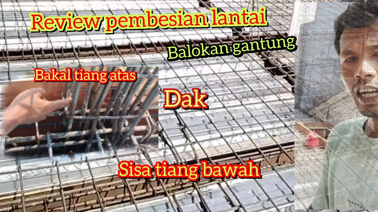 Rangkaian besi balok gantung dan dak. - YouTube
