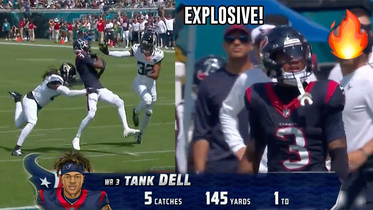 Nathaniel 'TANK' Dell SHOWS OFF BIG PLAY ABILITY 🚀👀 2023 Texans vs ...