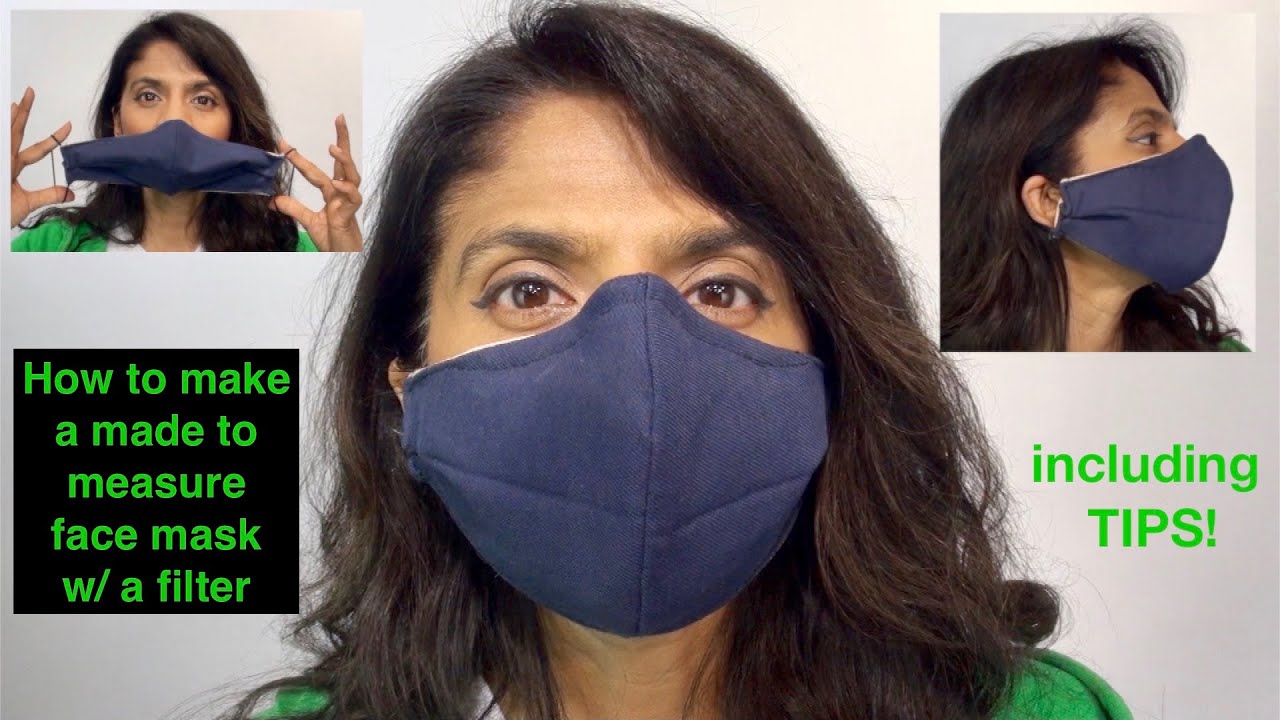 How to make the best fitted face mask w/filter (incl tips) | Shaz's ...