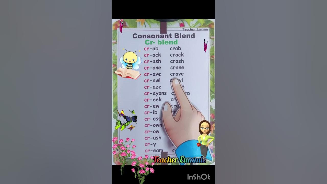 Words with Consonant Blend cr-blend - YouTube