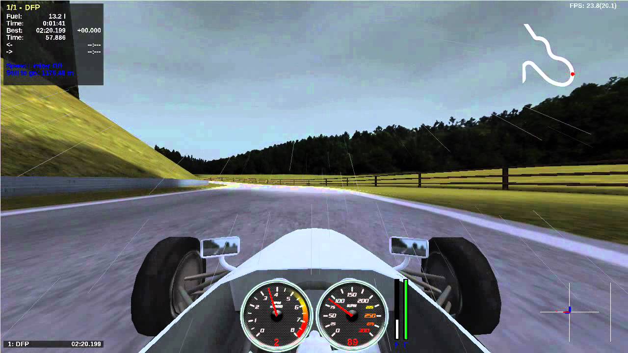 Speed Dreams 2.0 - Practice at Charmey in the wet - YouTube