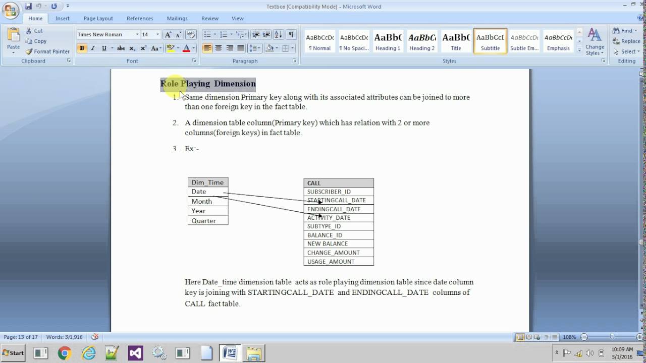 Data Warehouse : Role Playing Dimension - YouTube