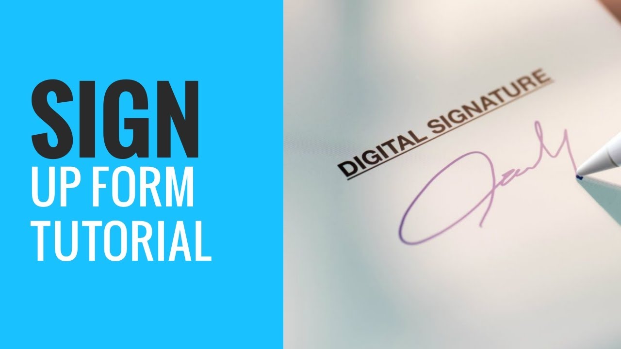 AWeber Sign Up Form Video Tutorial - YouTube