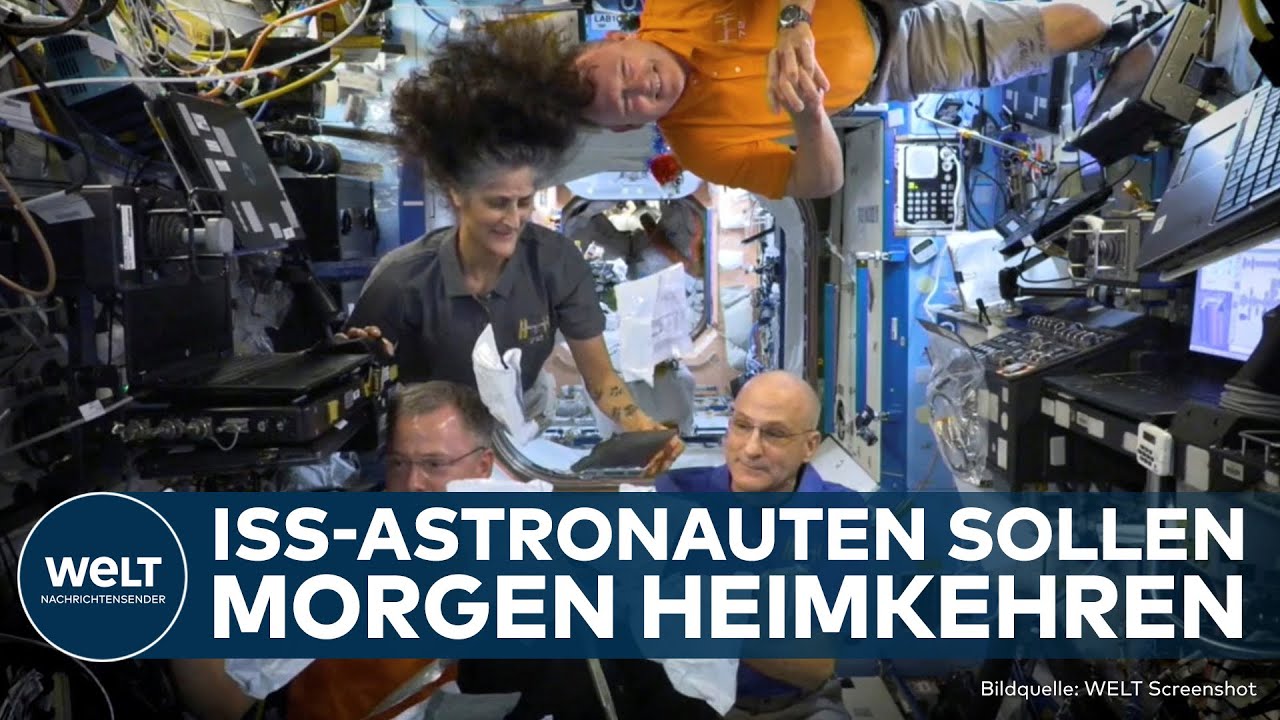 RÜCKKEHR VON DER ISS: Nach neun Monaten Extra-Aufenthalt dürfen die ...