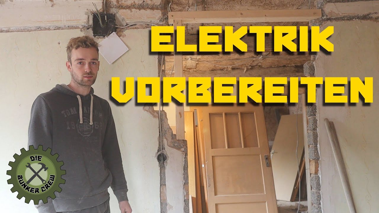 Elektrik Vorbereitungen für mein Arbeitszimmer - Sanierung 300 Jahre ...