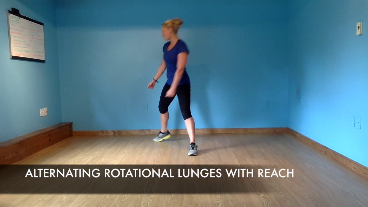 FIT-ember DAY 2 - Alternating Rotational Lunges with Reach - YouTube