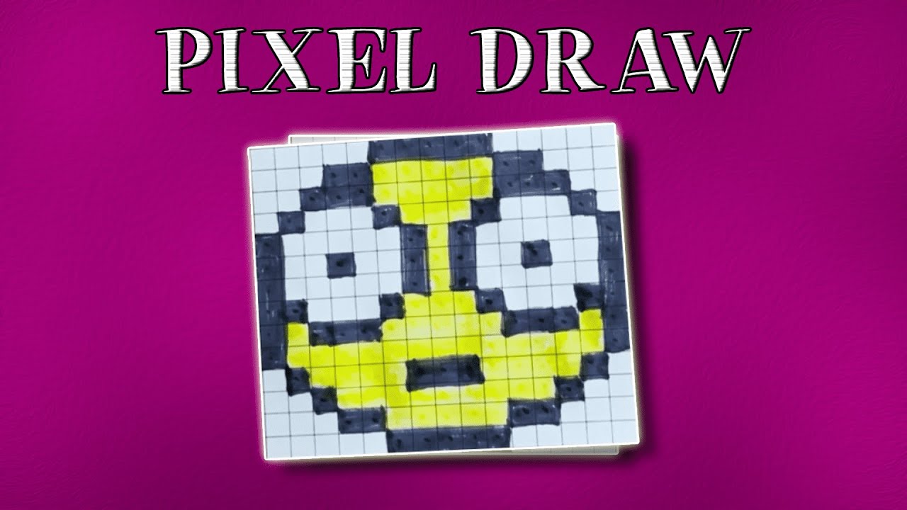 SURPRISED SMILE — PIXEL DRAW - YouTube