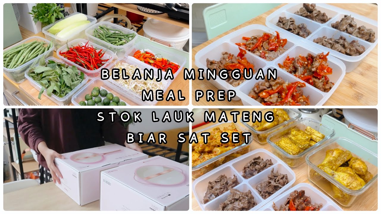 PALING COCOK STOK LAUK MATANG, FOOD PREP, BELANJA MINGGUAN 214RB ...