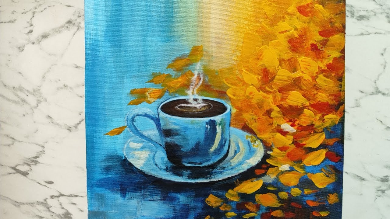 Coffee and autumn leaves.🍁🖌️🍂🎨☕ - YouTube