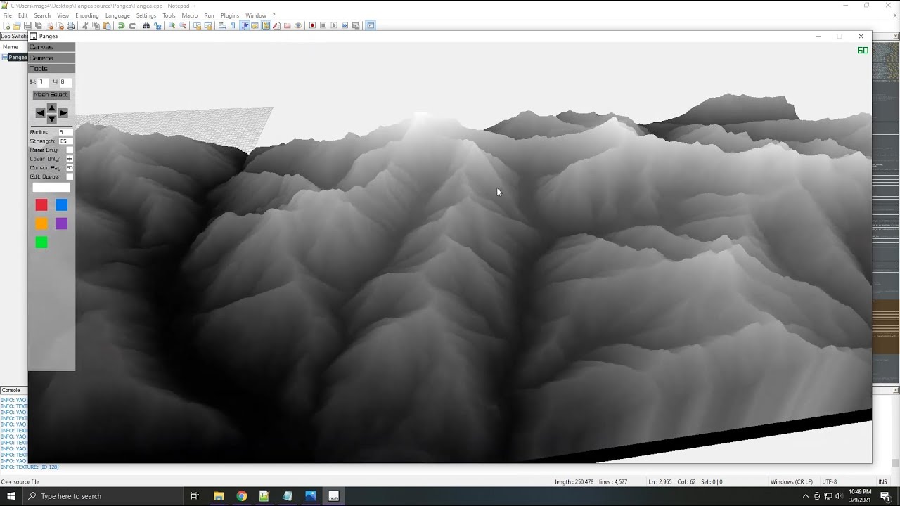 Pangea Demo - Editing Heightmaps With Raylib - YouTube