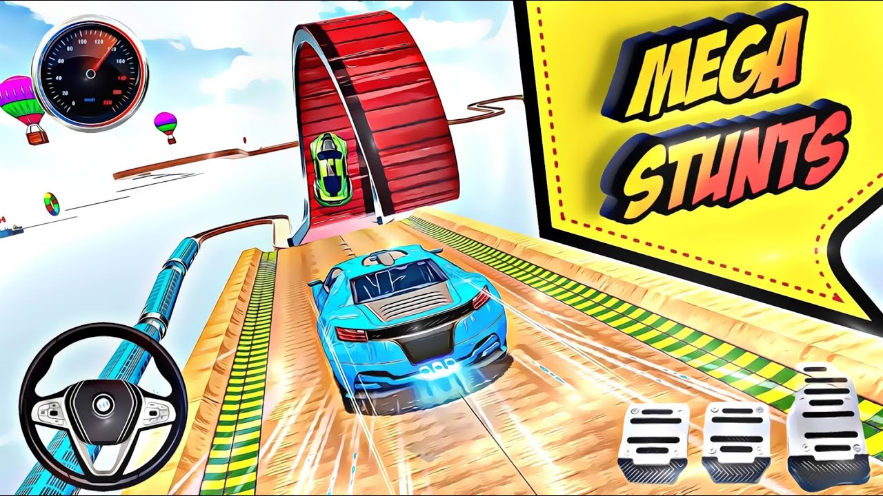 Stunt Car Extreme Stunts Games 2023 F - Mega Stunt Car Offline Driving ...