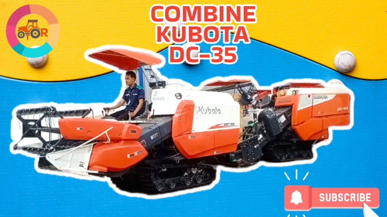 COMBINE HARVESTER KUBOTA DC-35 #combine #kubota #viral #viralvideo # ...