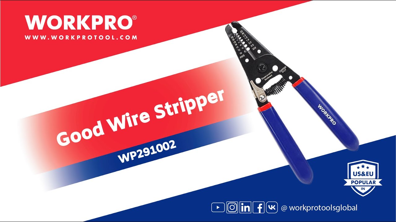 🛠️ WORKPRO 6-inch Stranded Wire Stripper - Your Essential Tool for Precision Wiring! 🛠️ - YouTube