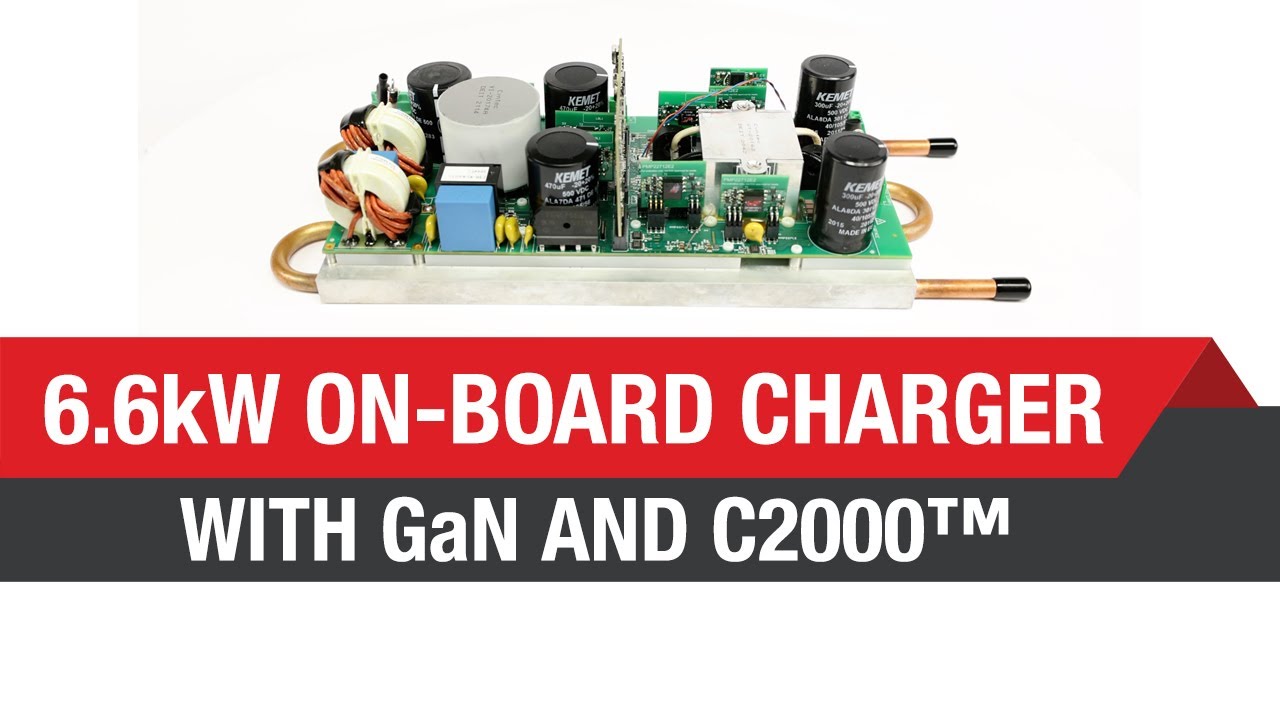 6.6-kW OBC with GaN and C2000™ real-time MCUs demo - YouTube