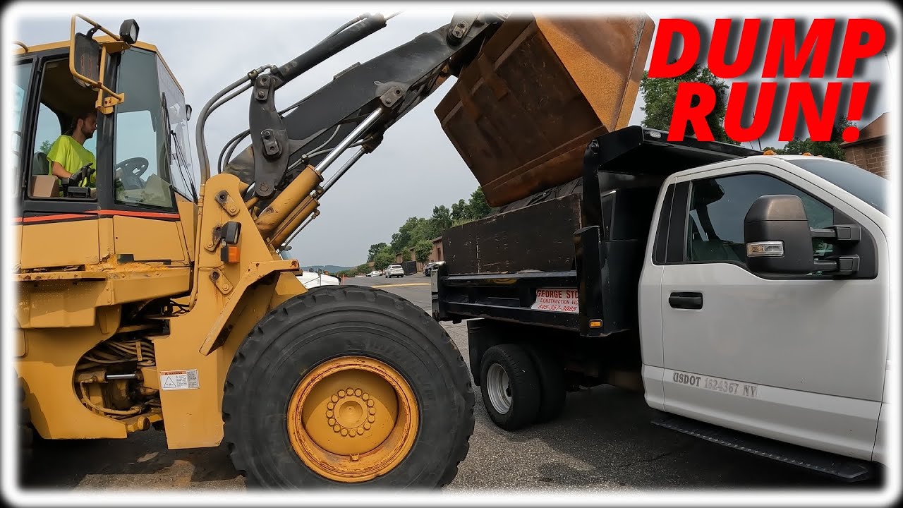 Taking A Ton Of Construction Debris To The Dump! - YouTube