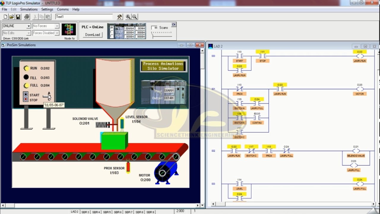 Tutorial PLC Cara Mudah Membuat Mesin Pengisian (SILO) 3 - YouTube