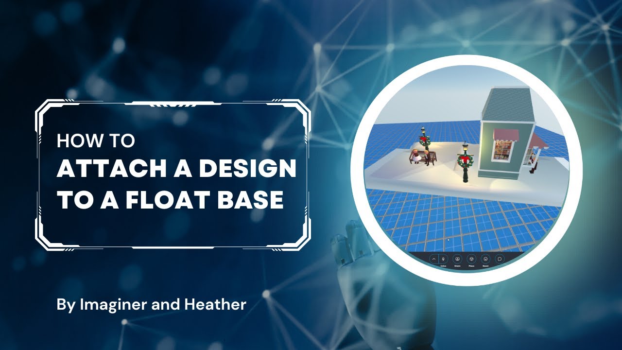 How to attach a design to a float base - YouTube