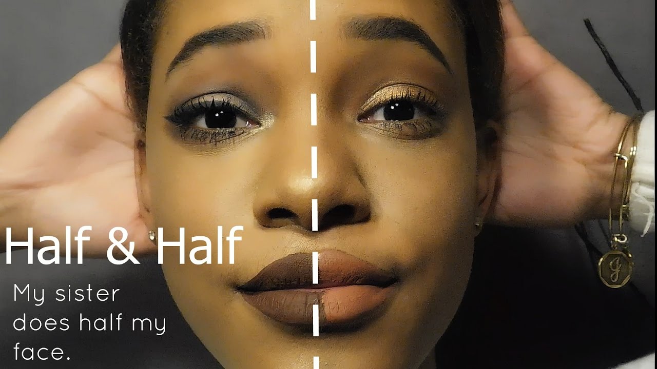 Half & Half Makeup - YouTube