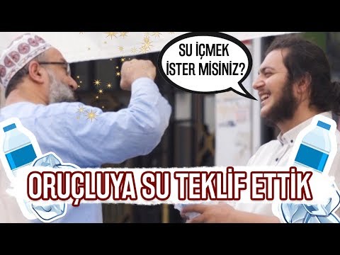ORUÇLU BİRİNE BUZ GİBİ SU İÇMEYİ TEKLİF ETTİK - SOSYAL DENEY
