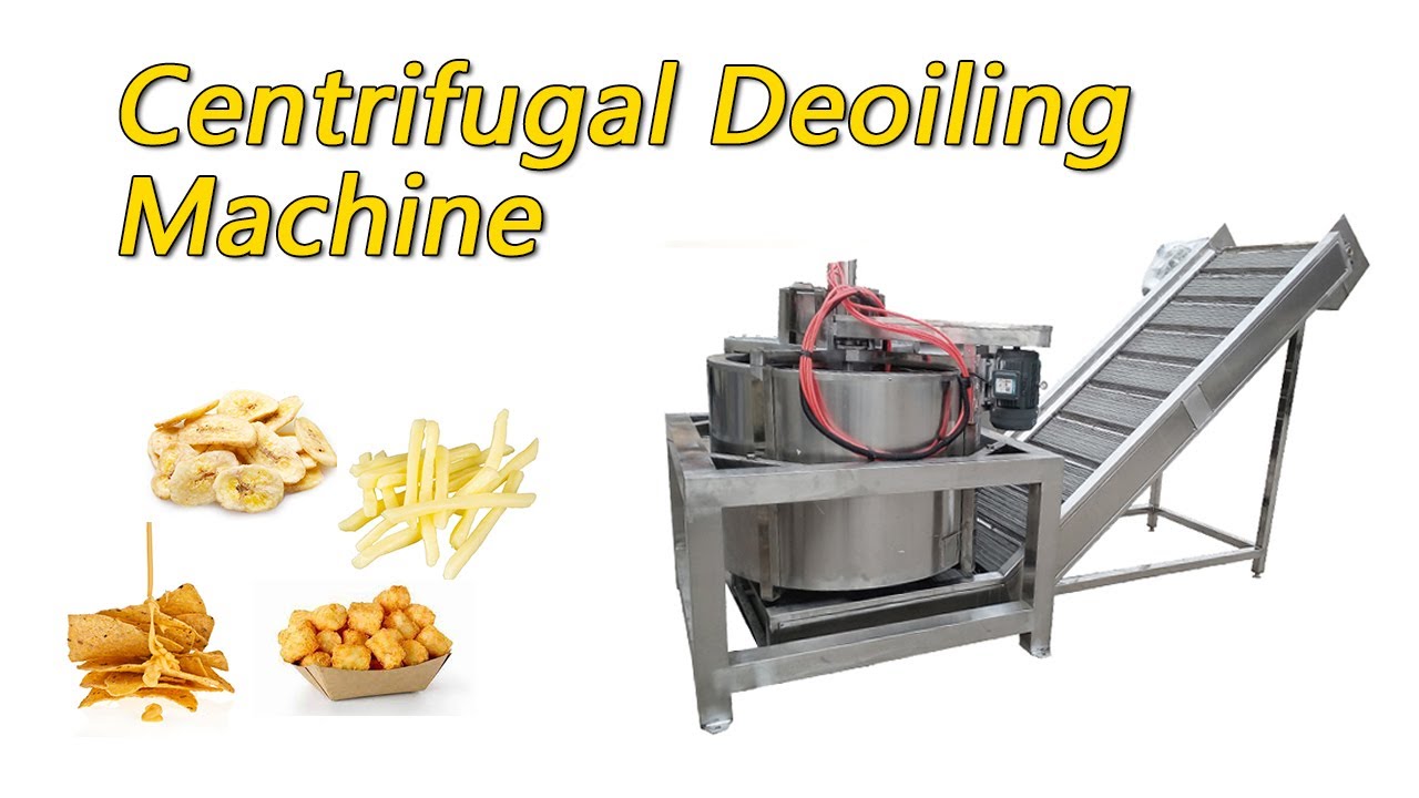 Centrifugal Chips French Fries Dewatering Machine | Fried Food Deoiling ...