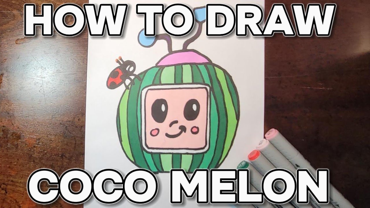 How to Draw Cocomelon | Easy step by step tutorial #howtodraw #kids # ...