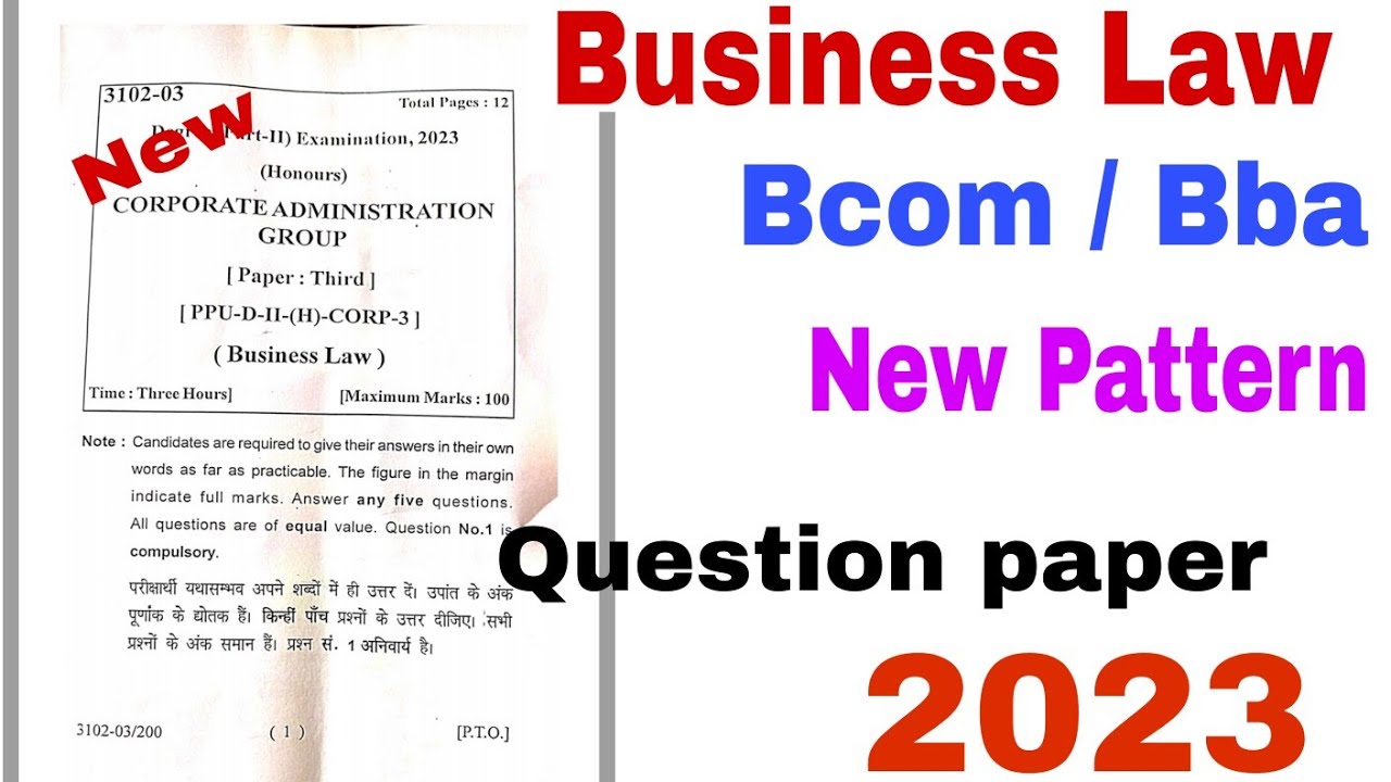 Business Law Question Paper B 1st Year Business Law Question Paper business-law-question-paper-b-1st-year-business-law-question-paper