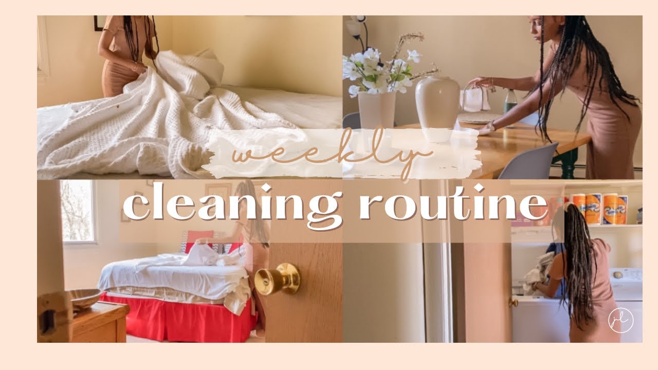 MY CLEANING ROUTINE | military home, daily habits, & weekly tasks 🧹 ...
