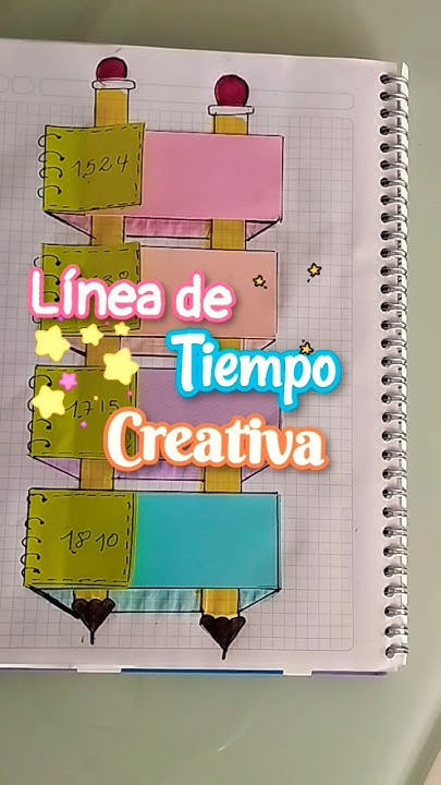 🔥 Línea de tiempo creativa/tutorial línea de tiempo a mano/cómo hacer ...
