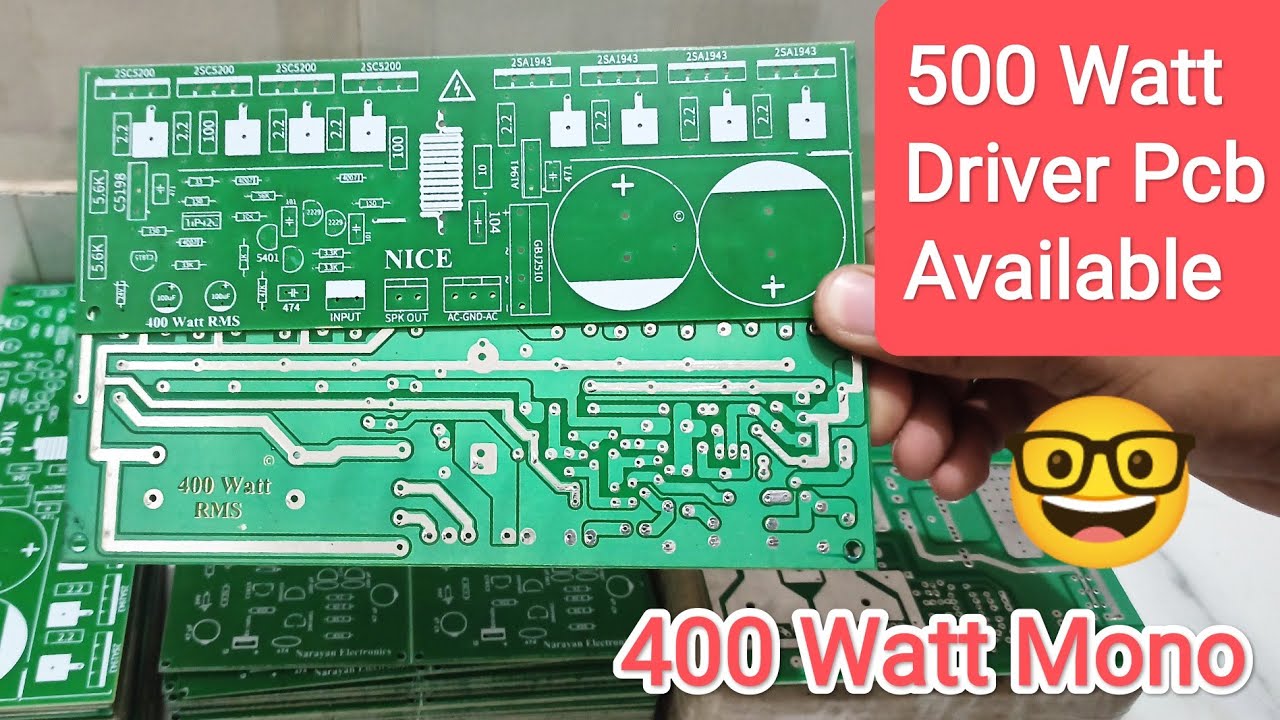 400 Watt True RMS Amplifier PCB | 500 Watt Amplifier Driver Board Pcb ...