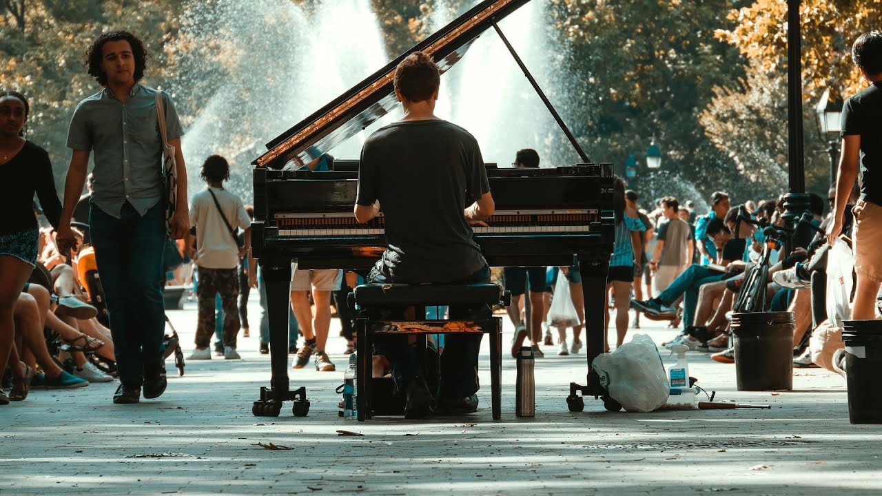 주말 오후 공원에서 들리는 피아노 소리🎹 the sound of the piano in the park :(3hour loof ...