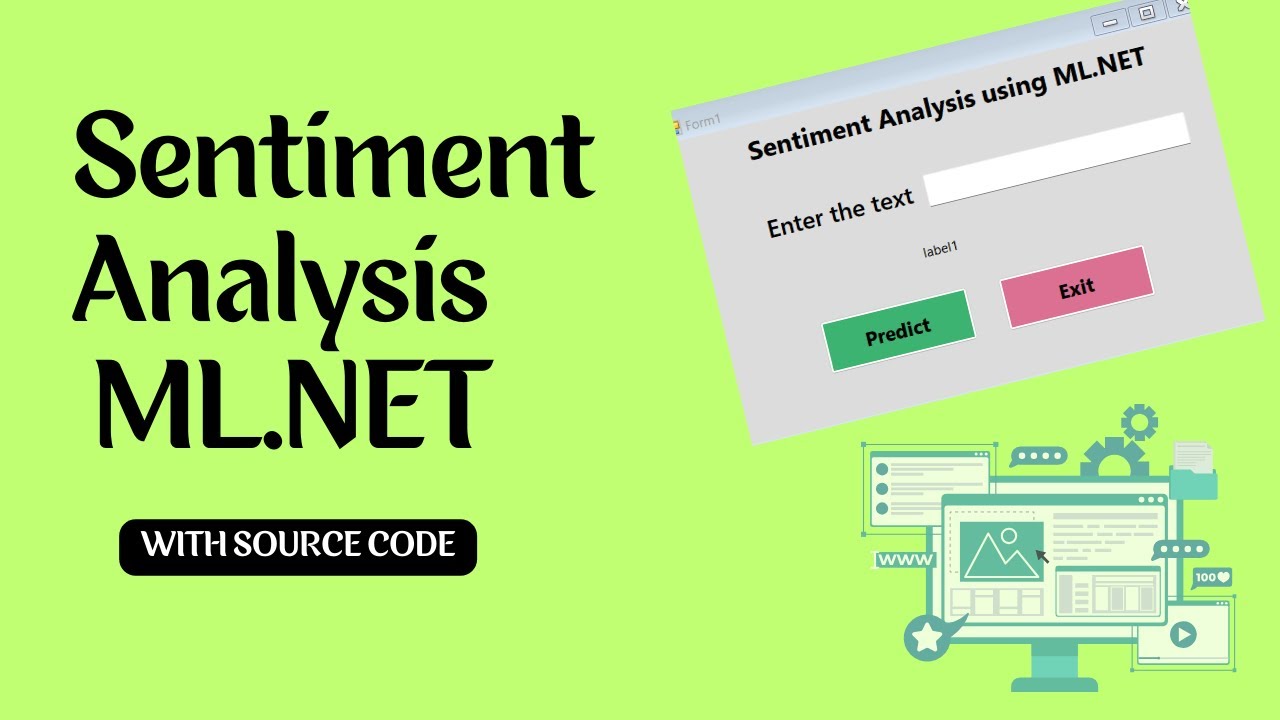 Sentiment Analysis application using ML.NET with source code - YouTube