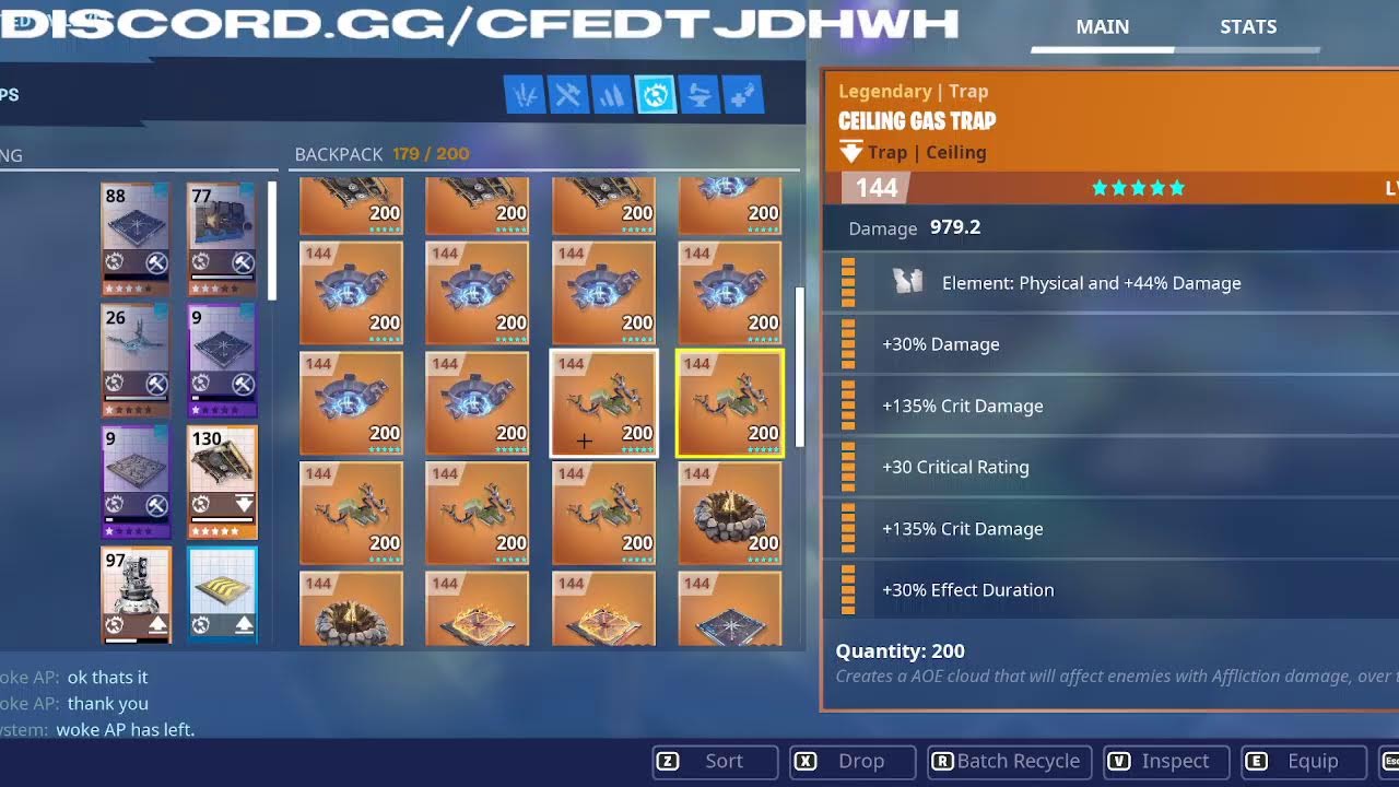STW Giveaway Traps + Materials + Weapons - YouTube