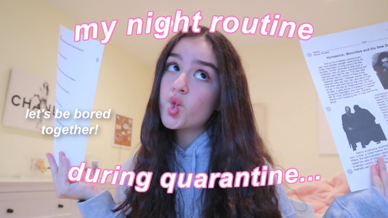 my night routine while being quarantined... - YouTube
