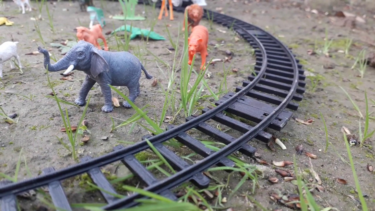 Toy train Running In Jungle - YouTube