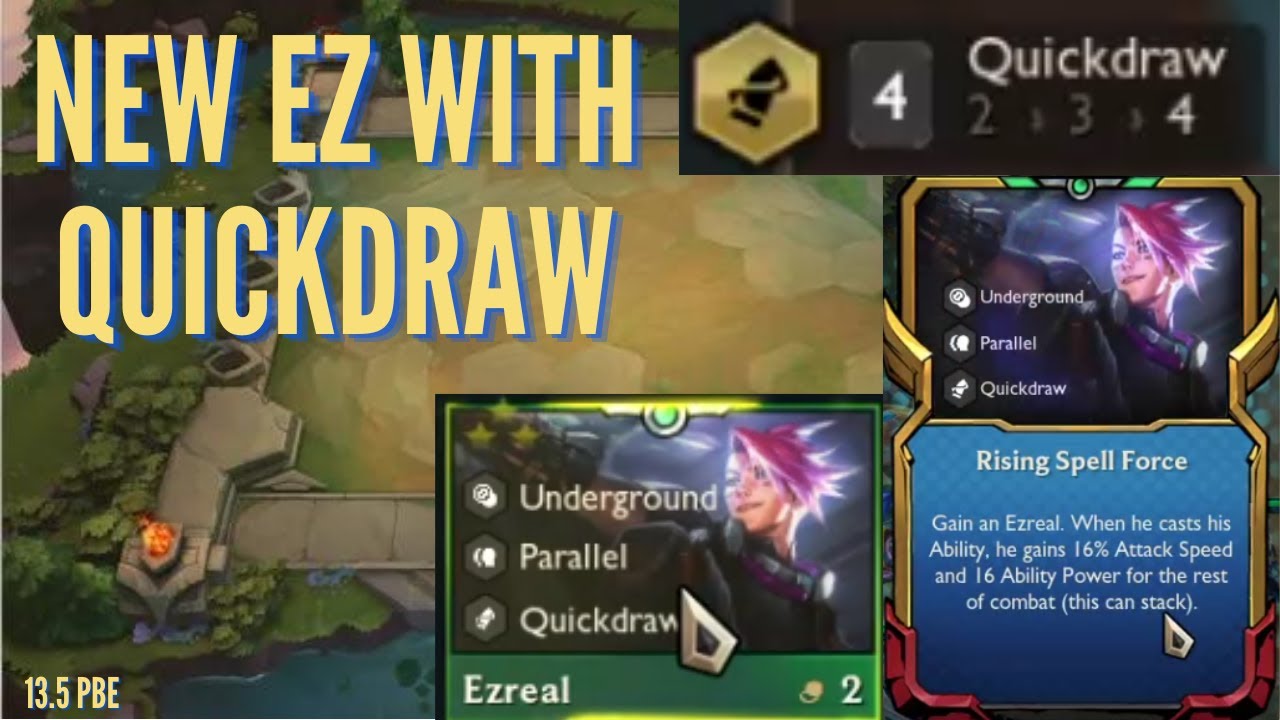 New set 8.5 Quickdraw does insane damage with Infinite stacking Ezreal augment | tft set 8.5 pbe ...