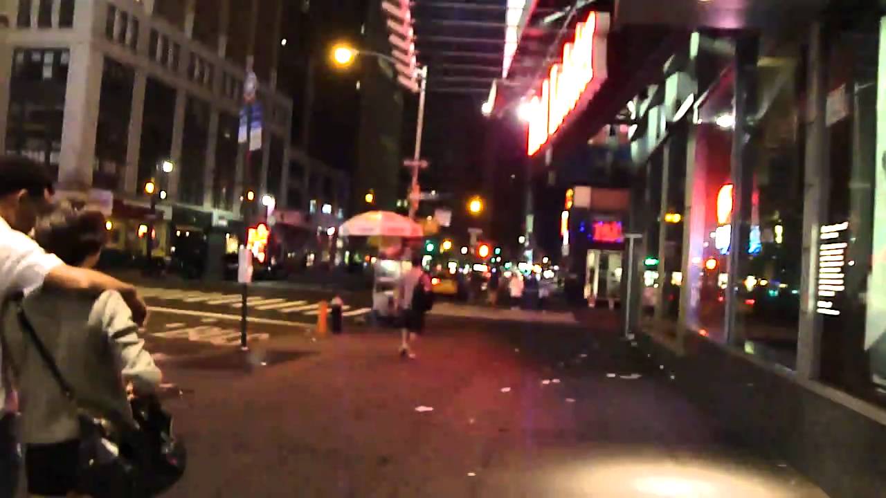 NYC - New York City - Walk Through Times Square @ 3AM - Part 2 - YouTube
