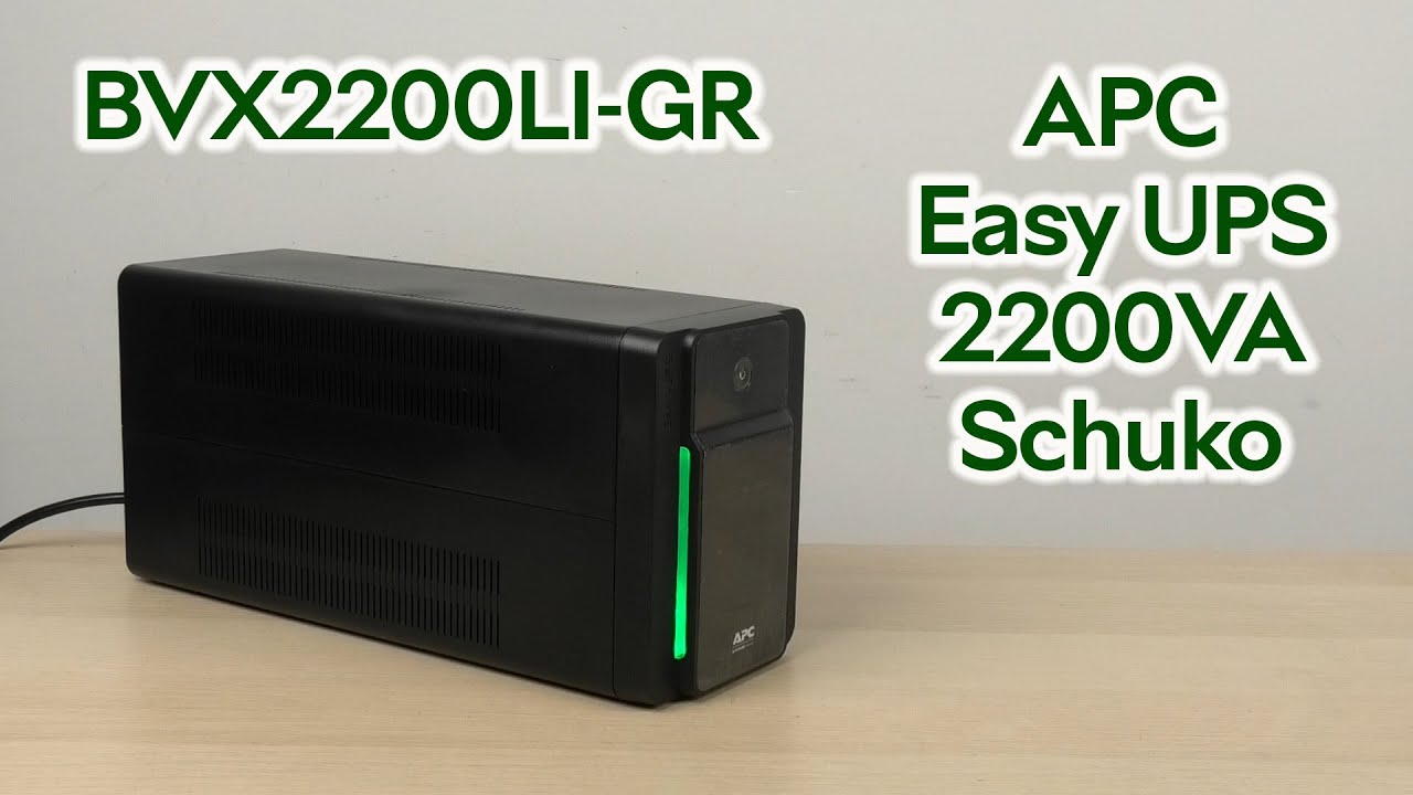 Розпаковка APC Easy UPS 2200VA Schuko (BVX2200LI-GR) - YouTube
