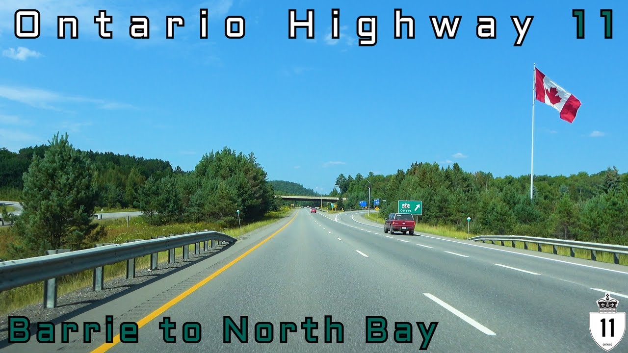 Ontario Highway 11 NB - Barrie to North Bay - August, 2024 - YouTube