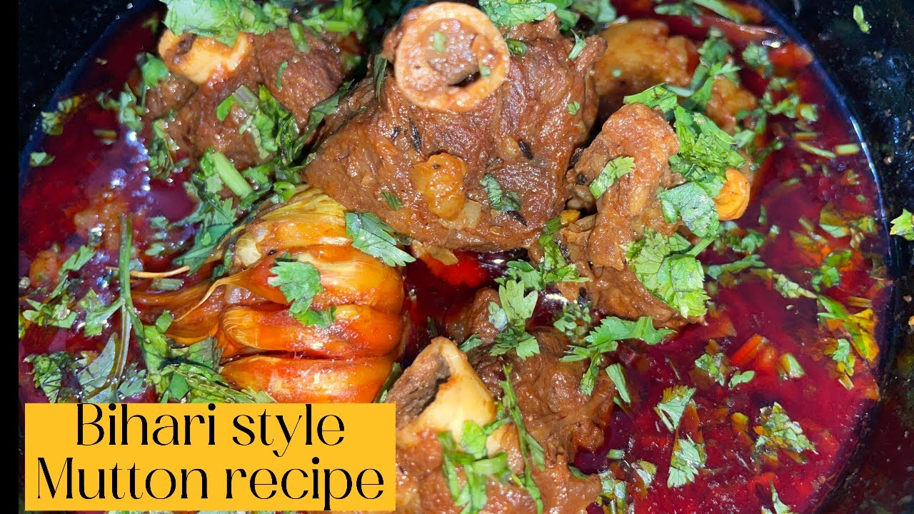 बिहारी थाली देसी मटन_Bihari style mutton recipe| ऐसे बनाये घर पर ...