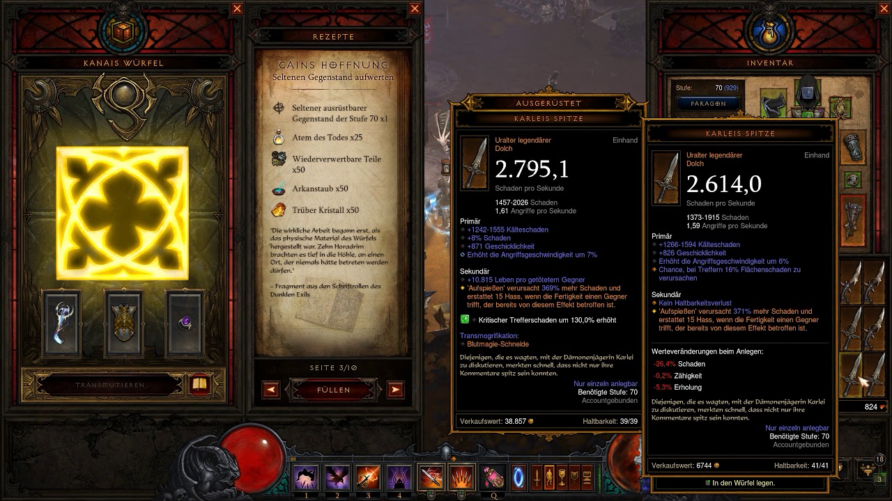 Diablo III : Season 16: How to get the perfect primal Dagger [Crafting ...