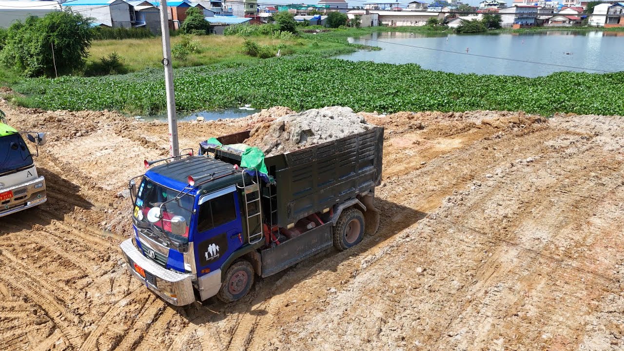 Ep02 | UPDATE! Technique! Use SHANTUI DH17c2 Dozer Push the ground Fill ...