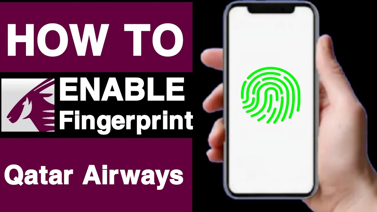 How to enable fingerprint on qatar airways account||Turn on fingerprint ...
