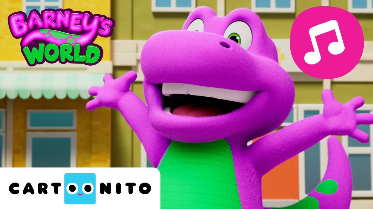 I Love You Song 💜 🎵 | Barney's World | @cartoonito | Music for Kids ...
