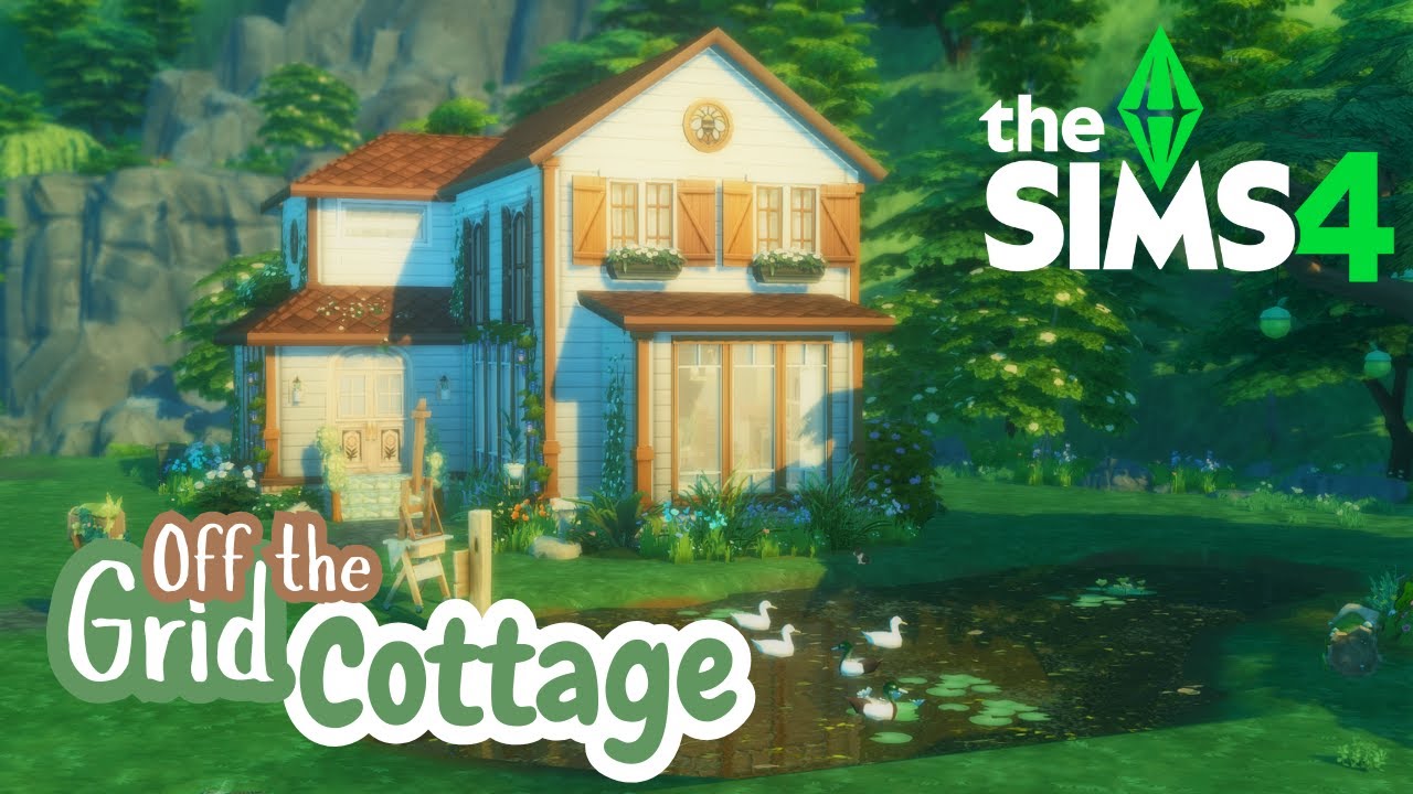Building the CUTEST Off-Grid Cottage 🦆🦢 in The Sims 4 - YouTube